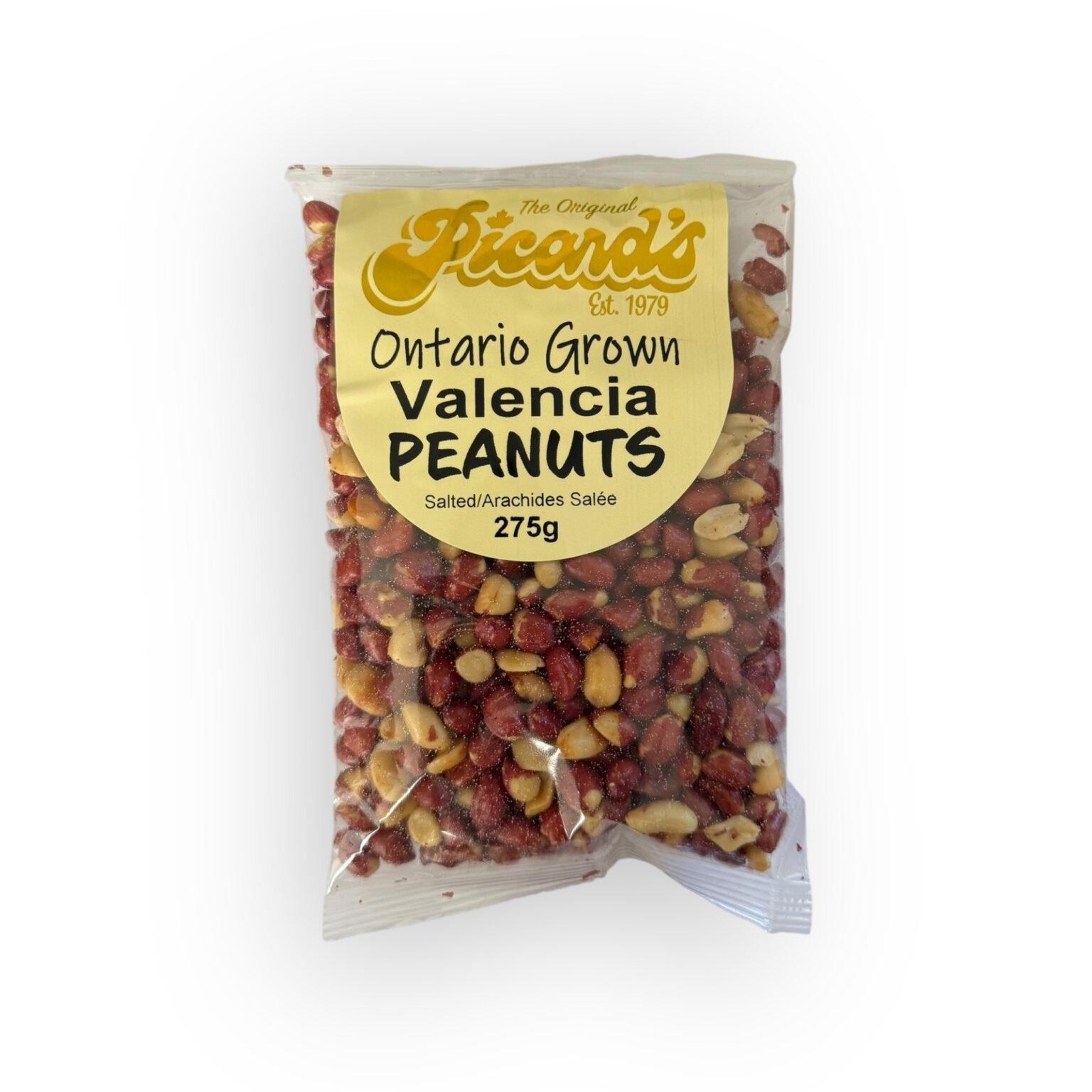 Salted Valencia Peanuts 275g - Picard's Peanuts