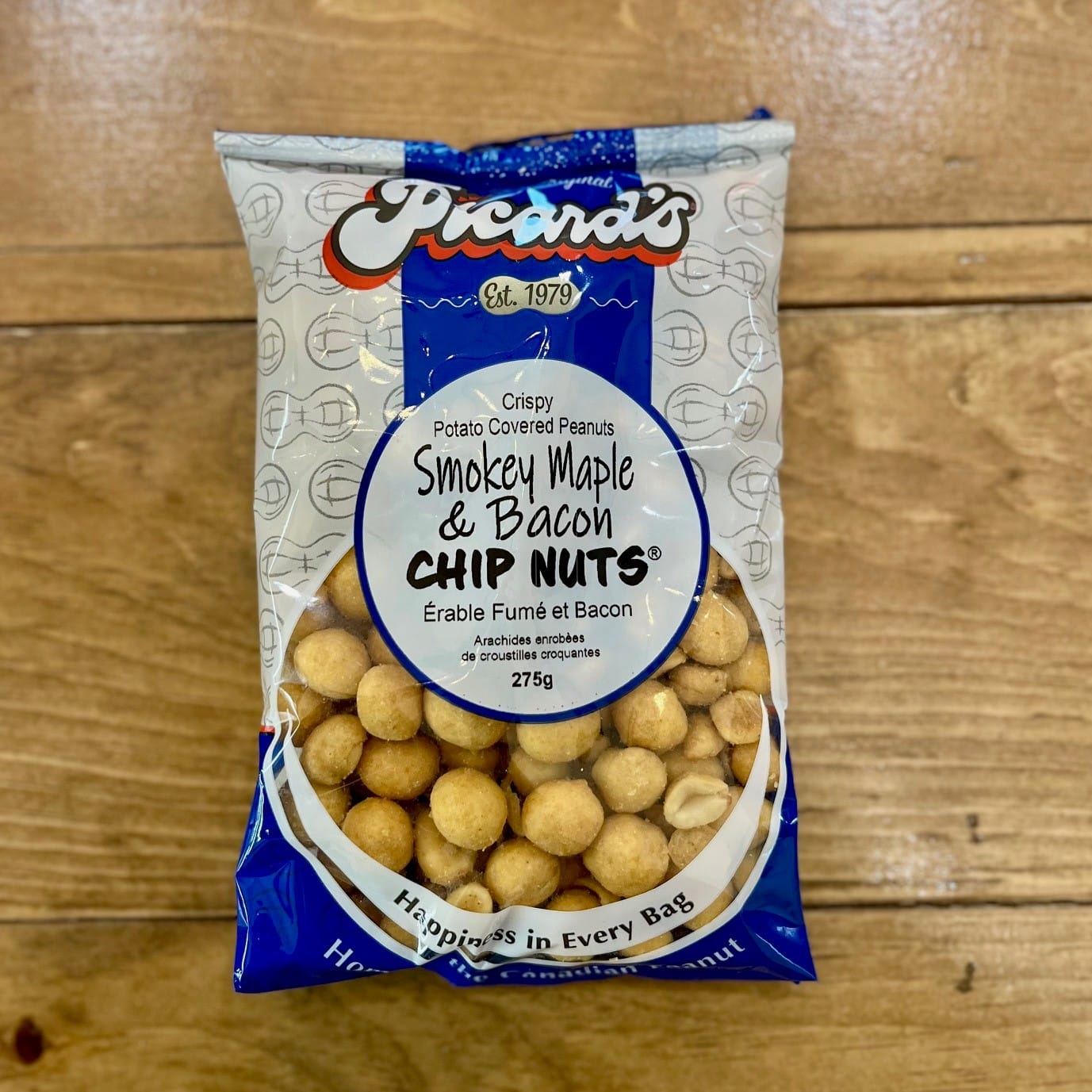 Smokey Maple Bacon Chip Nuts 275g - Picard's Peanuts