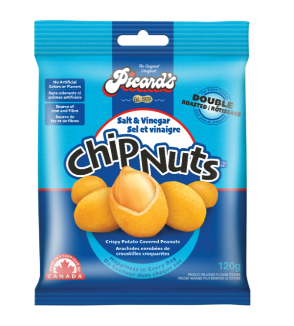 Chip Nuts - Salt & Vinegar - Picard's Peanuts